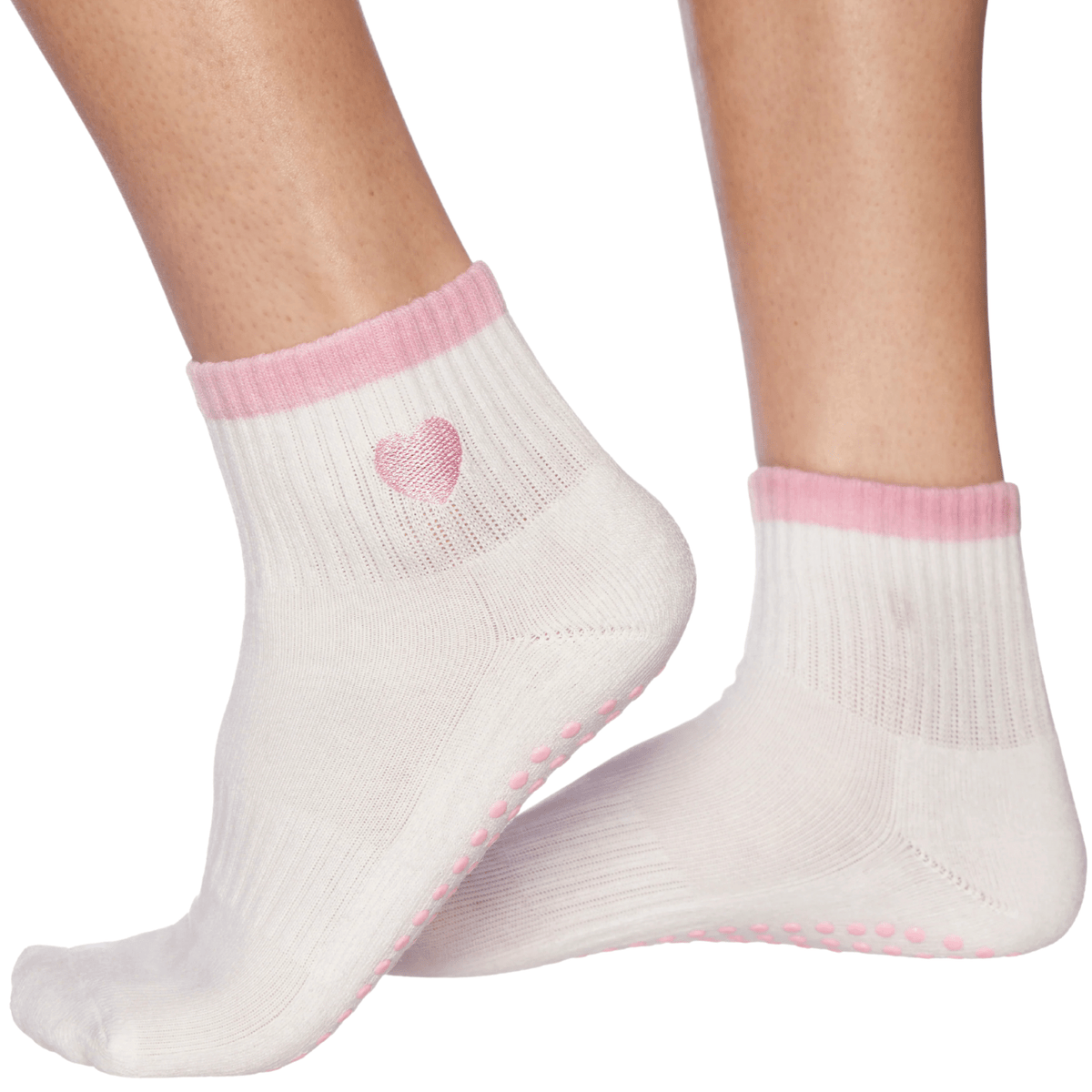 Pink Heart Grip Socks – Fitness Hub Shop